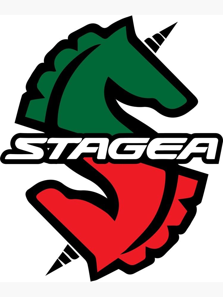 "Stagea Logo Sticker" Art Print for Sale by rhyneidrahai | Redbubble