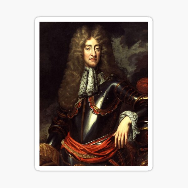 "Portrait Of King James Ii" Sticker for Sale by NathanHoughton | Redbubble