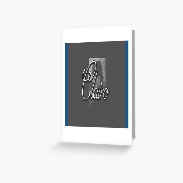 "Clairo Logo " Greeting Card by BaronganZoness | Redbubble