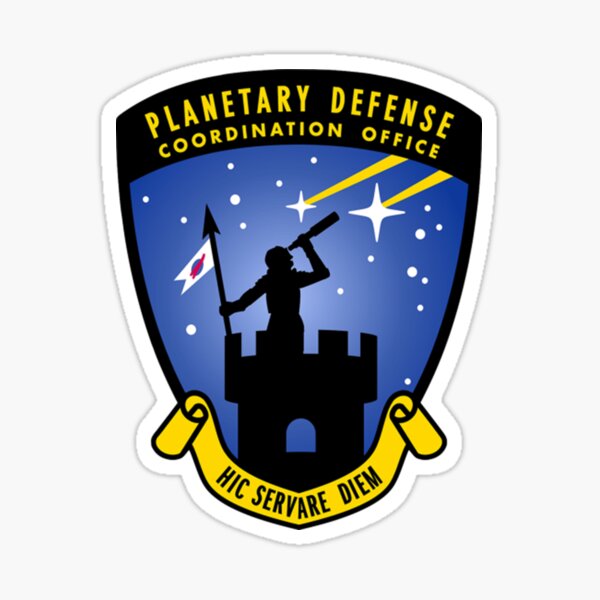 "Planetary Defense Coordination Office Logo " Sticker by BrianDominic ...