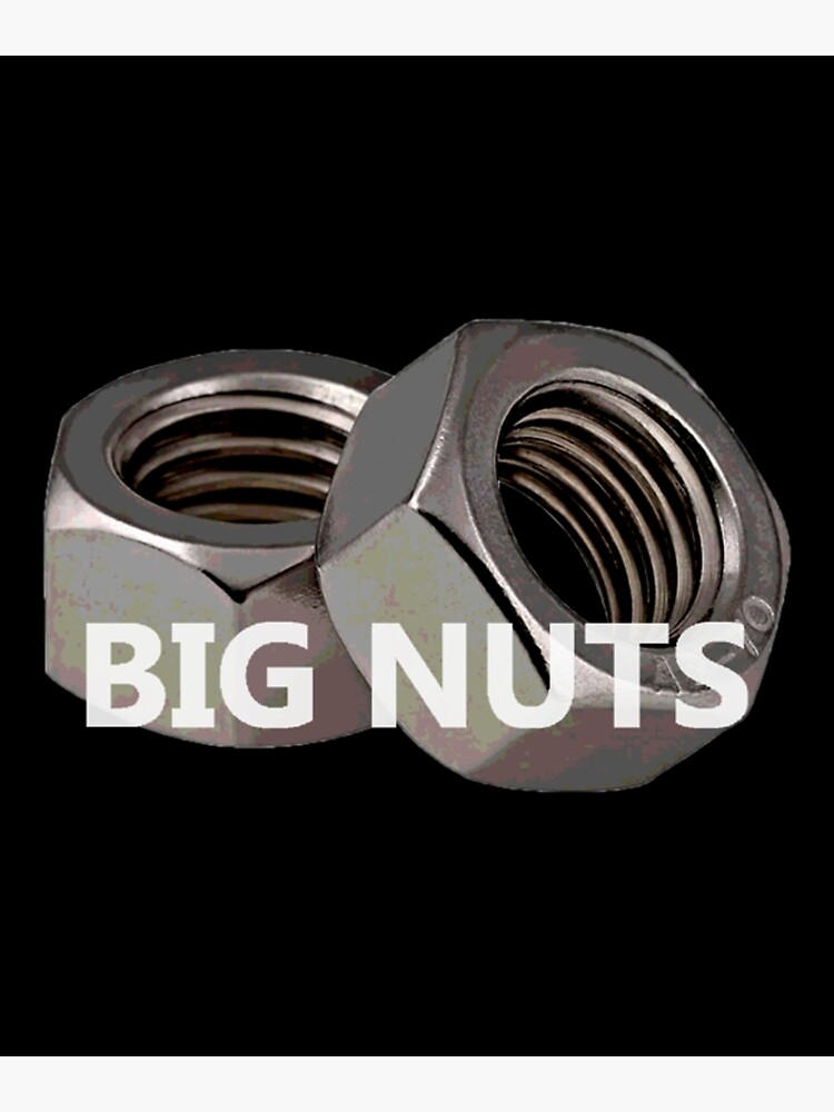 "big nuts" Poster for Sale by HuloaMoklas | Redbubble