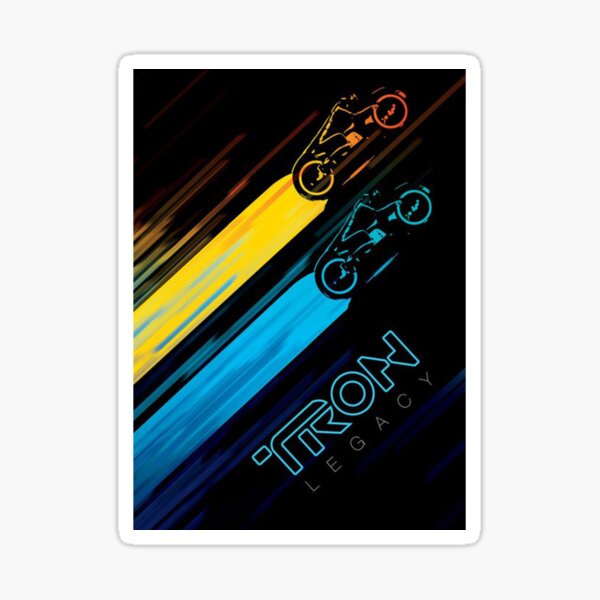 "LightBikes Tron Classic " Sticker by Barbarumacher | Redbubble
