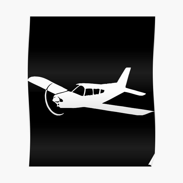 "Piper Pa 28 aircraft shirt" Poster for Sale by RonWetlay | Redbubble