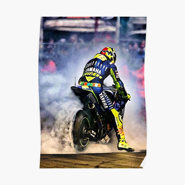 "Celebration of the Legend - VR46" Poster by roryguezz | Redbubble