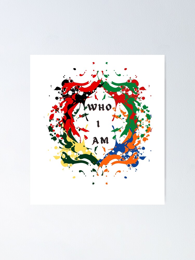 "WHO I AM" Poster for Sale by SRKSHOP | Redbubble