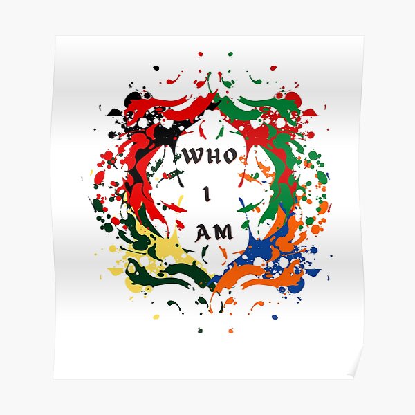 "WHO I AM" Poster for Sale by SRKSHOP | Redbubble