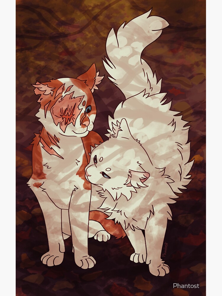 "Brightheart and Cloundtail" Sticker for Sale by Phantost | Redbubble