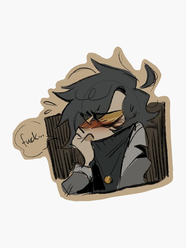 "Flustered Stone" Sticker for Sale by Zeddyzi | Redbubble