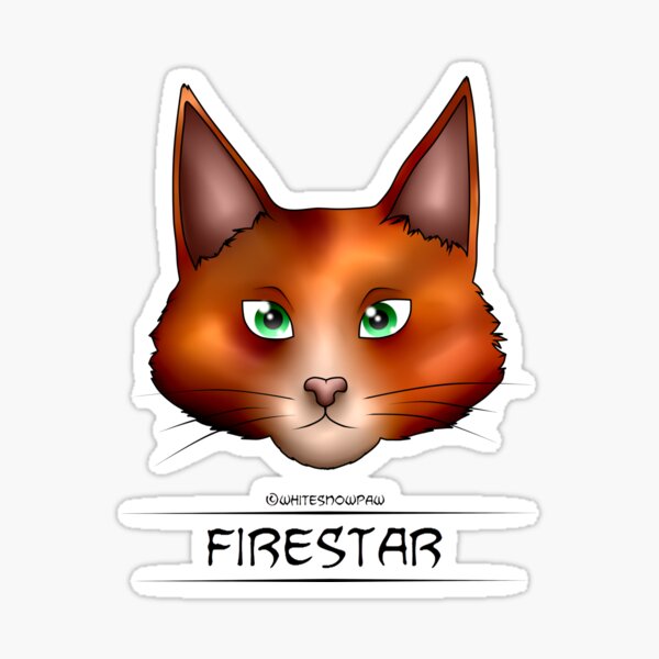 "WarriorCats - Firestar" Sticker for Sale by Whitesnowpaw-2 | Redbubble