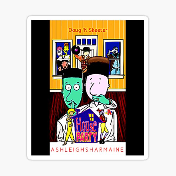 "Doug house party" Sticker by pulliamroeacwno | Redbubble