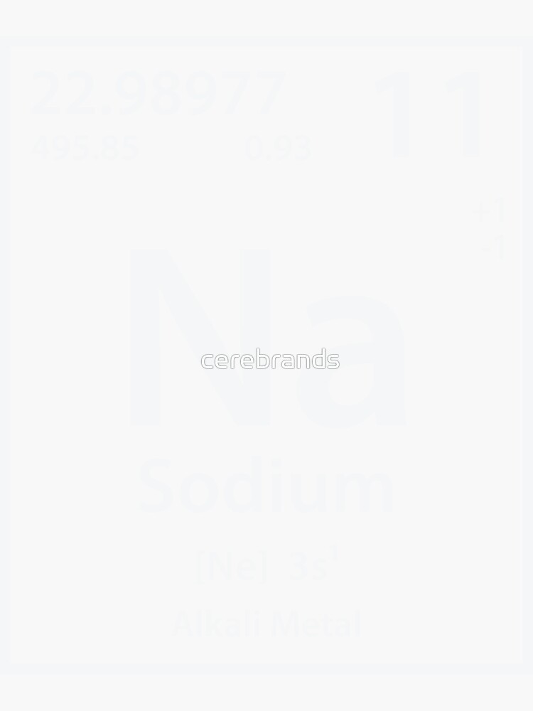 "Sodium Element" Sticker by cerebrands | Redbubble