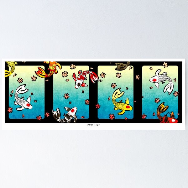 "Hanami (Koi)" Poster for Sale by InnerHue | Redbubble