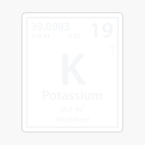 "Potassium Element" Sticker by cerebrands | Redbubble