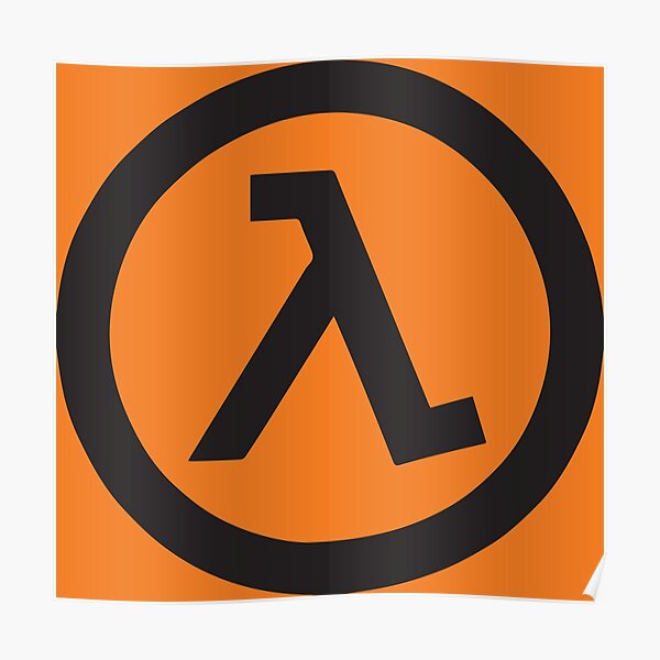 "Half-Life Lambda " Poster by LGSmerch | Redbubble