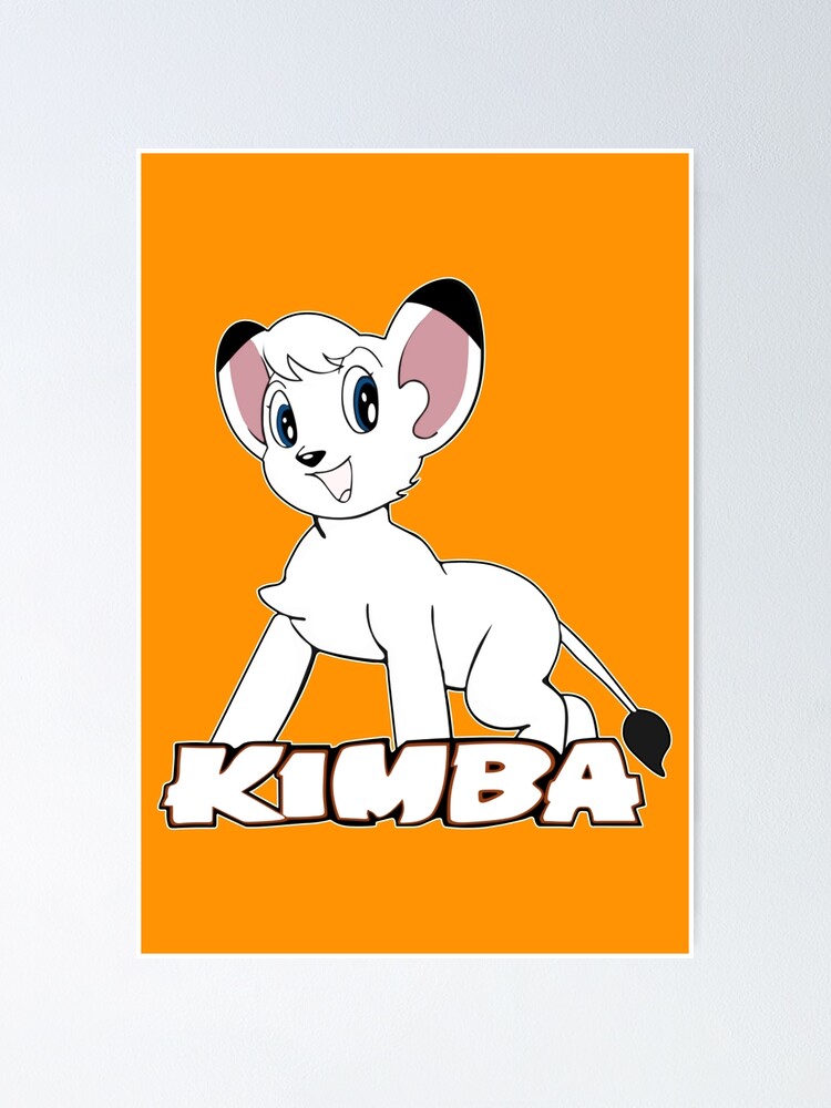 Póster «Gráfico de moda de Kimba White Lion, gráfico divertido para ...