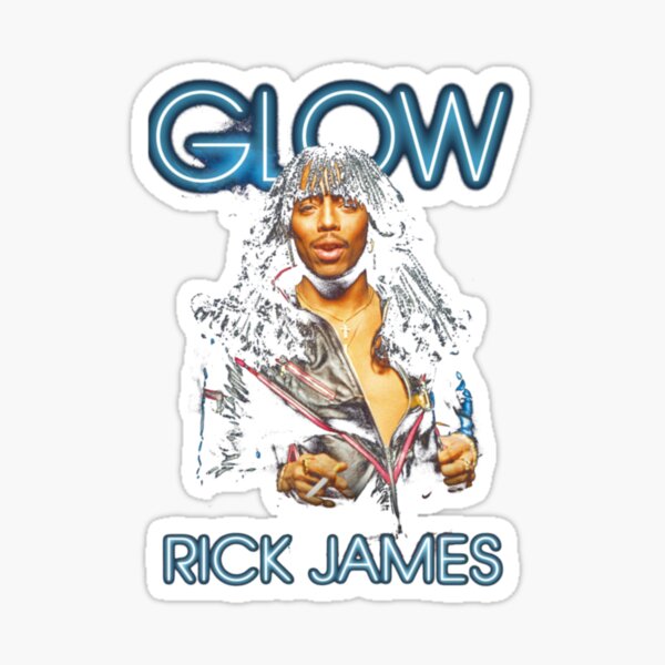 "RICK JAMES SUPER FREAK " Sticker by GregHoeger | Redbubble