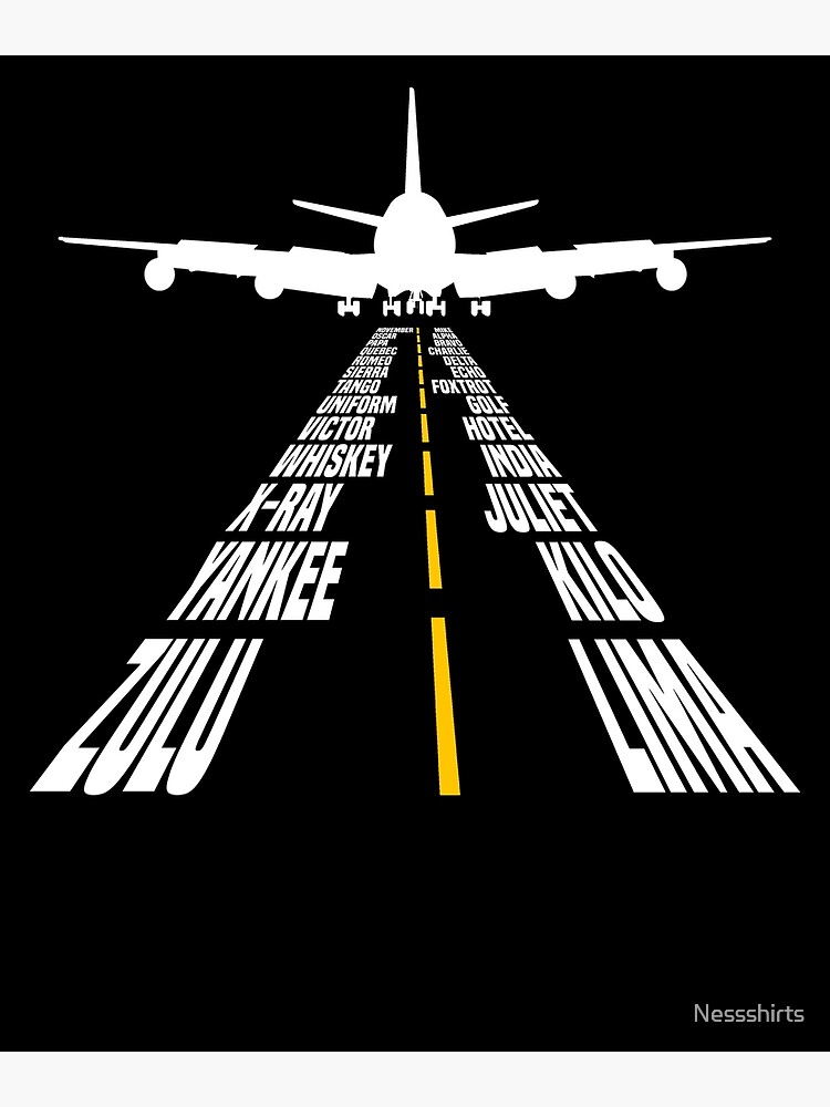 "Nato Phonetic Alphabet For A Flight Controller Aviation ATC" Art Print ...