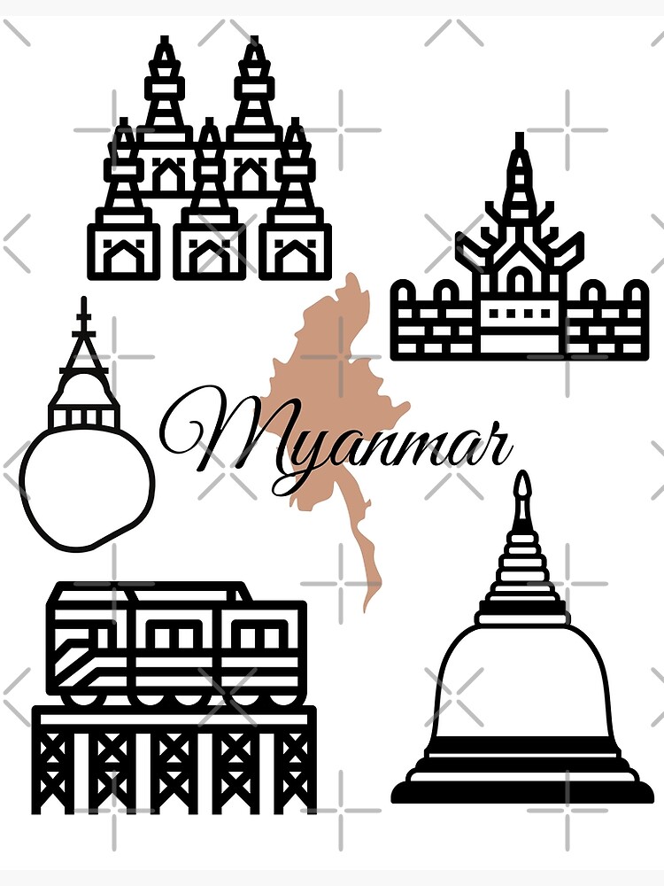 "Myanmar Country" Poster for Sale by byskillbytalent | Redbubble