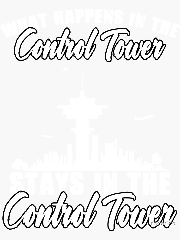"Control Tower Funny Flight Controller Humor For Aviation ATC" Sticker ...