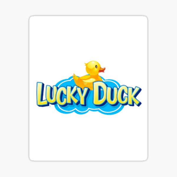 "One Lucky Duck" Sticker by NatureArtHome | Redbubble