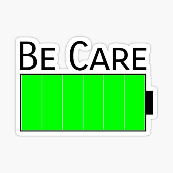 "Be Careful" Sticker for Sale by Ocean X | Redbubble