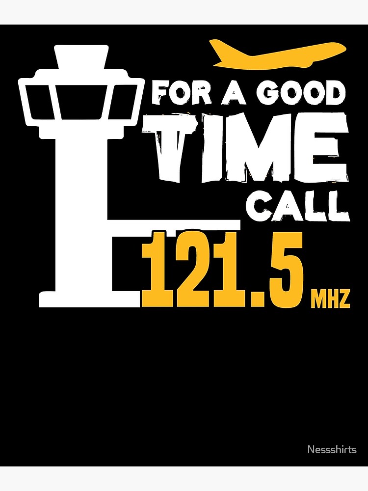 "For A Good Time Funny Air Traffic Control Tower For An ATC" Poster for ...