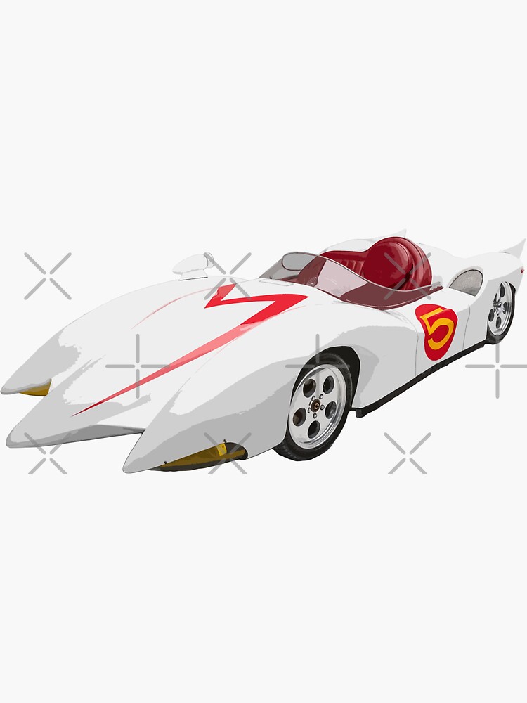 "Speed Racer - Mach Five" Sticker by KingFloki | Redbubble