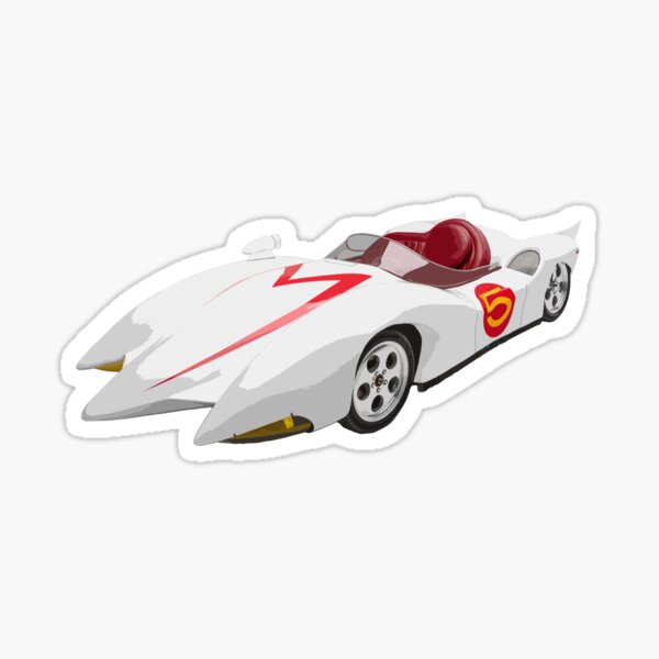 "Speed Racer - Mach Five" Sticker by KingFloki | Redbubble