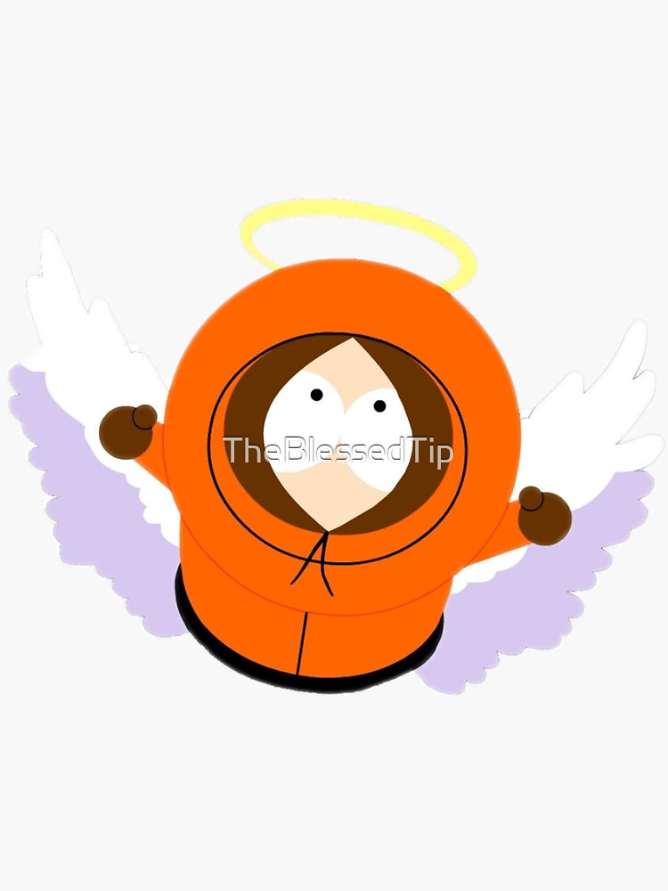 "KENNY-SOUTH PARK-HEAVEN KENNY" Sticker by TheBlessedTip | Redbubble