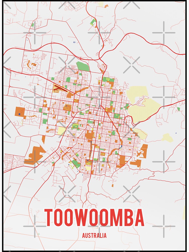 "toowoomba map printable - map gift ideas & map gift for couple ...