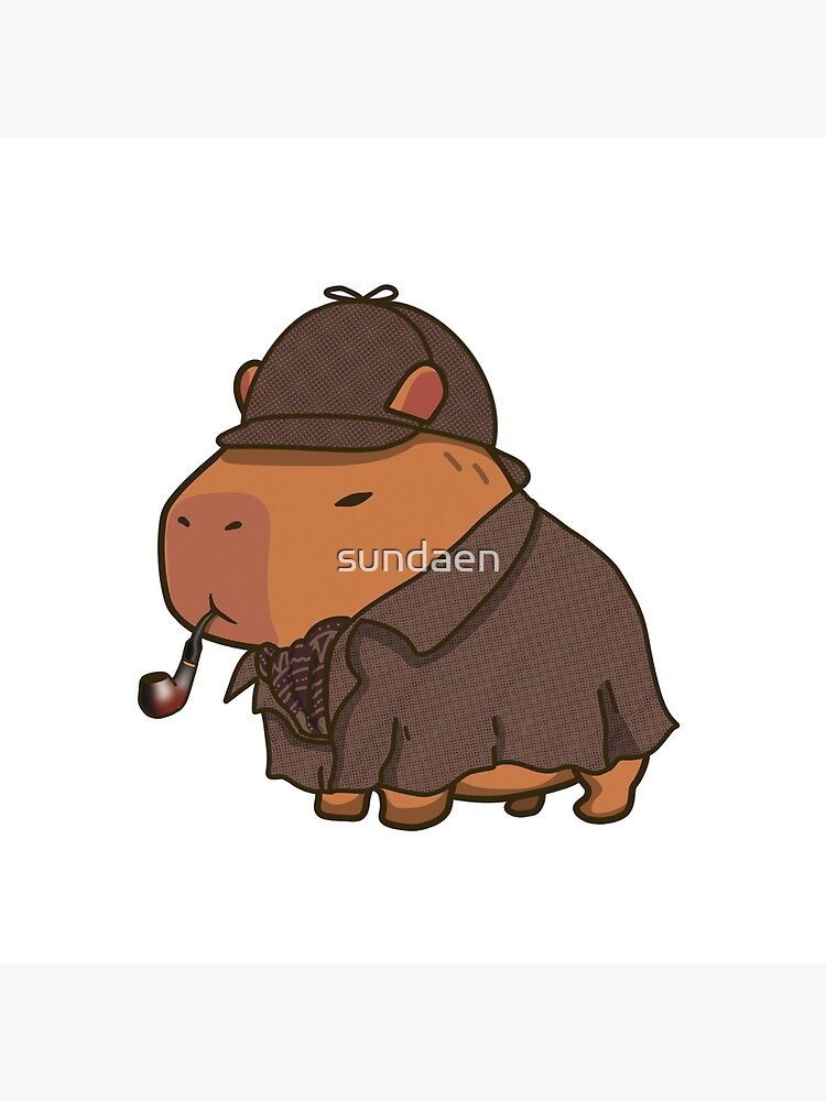 "Sherlock Capybara" Poster for Sale by sundaen | Redbubble