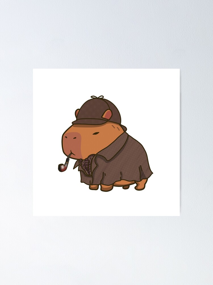 "Sherlock Capybara" Poster for Sale by sundaen | Redbubble