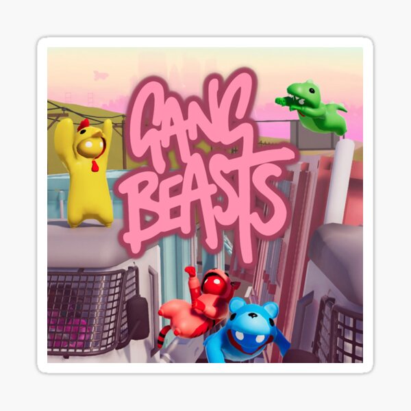 "Gang Beasts" Sticker by Lover70 | Redbubble