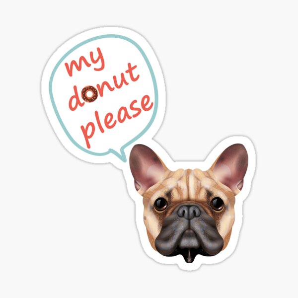 "My donut please !" Sticker by achref123456 | Redbubble