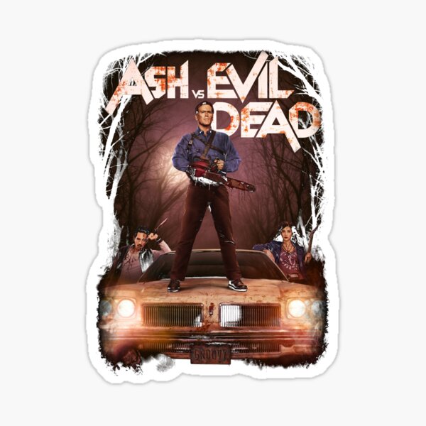 "ASH VS EVIL DEAD " Sticker by MarleneJaskols | Redbubble