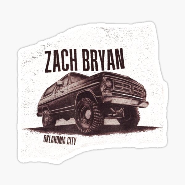 "Zach bryan" Sticker by Yeyherewego | Redbubble