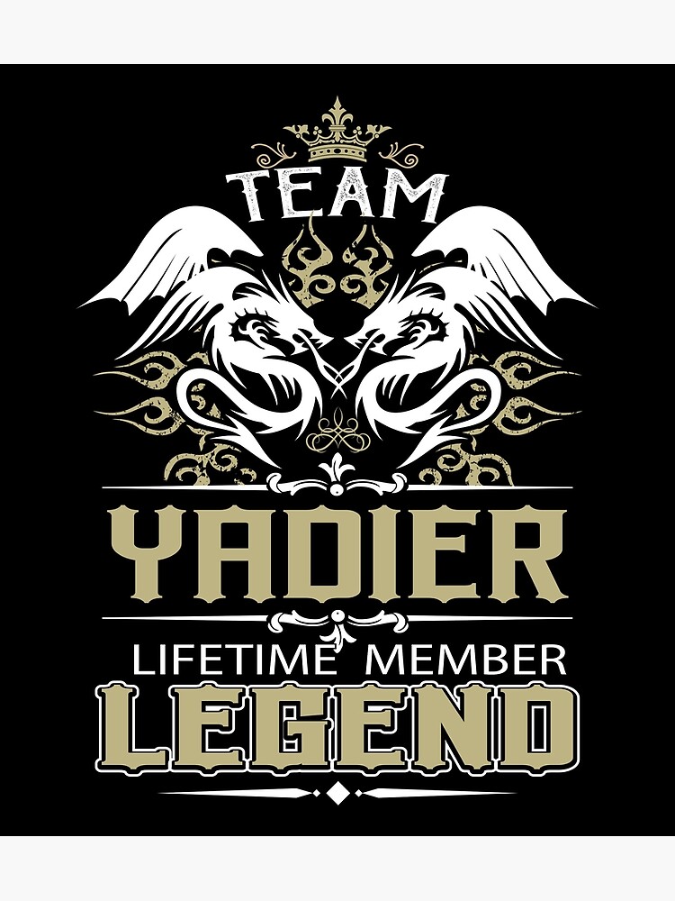 Póster «Camiseta con el nombre de Yadier - Camiseta con el artículo de ...