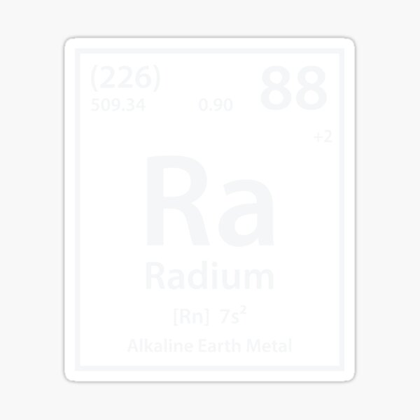 "Radium Element" Sticker for Sale by cerebrands | Redbubble