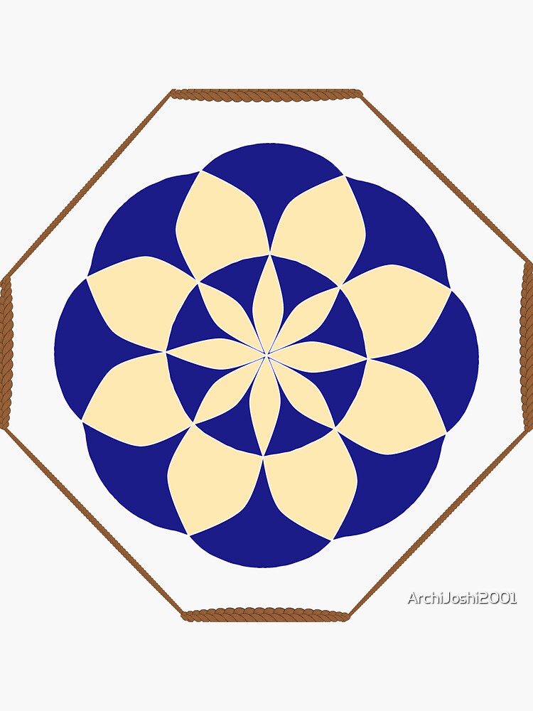 "Floral Symmetrical pattern" Sticker by ArchiJoshi2001 | Redbubble