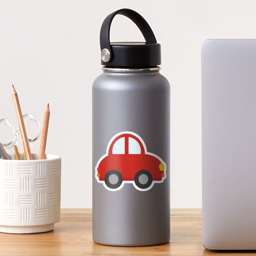 "Red Car" Sticker by StudioShine | Redbubble