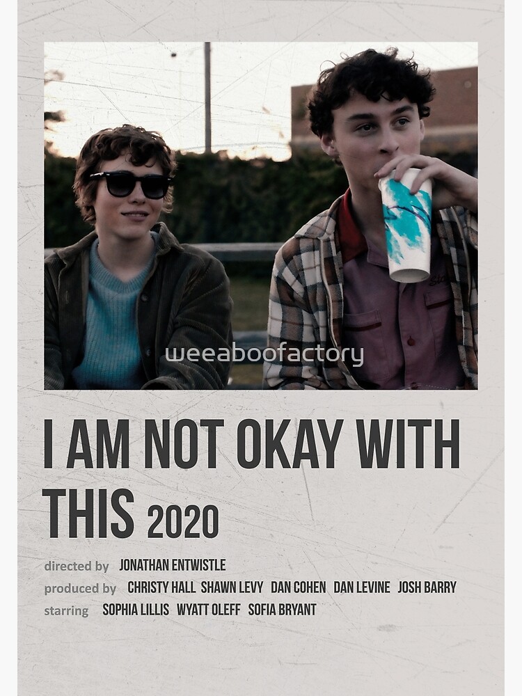 I Am Not Okay With This Polaroid Style Film Poster Sophia Lillis