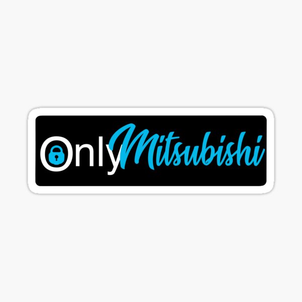 "JDM Only Mitsubishi" Sticker for Sale by JDMCarStuff | Redbubble