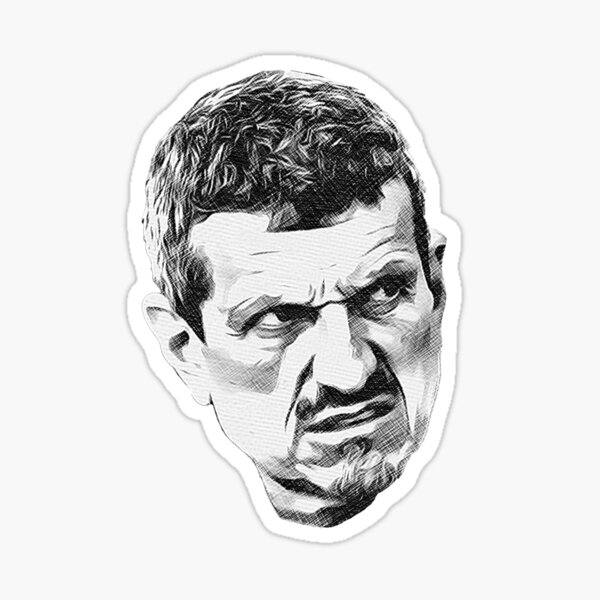 "guenther steiner v2" Sticker for Sale by Grafik0 | Redbubble