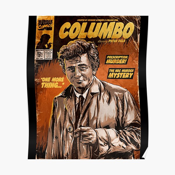 "Columbo Comic For Fans" Poster for Sale by MerleRowe | Redbubble