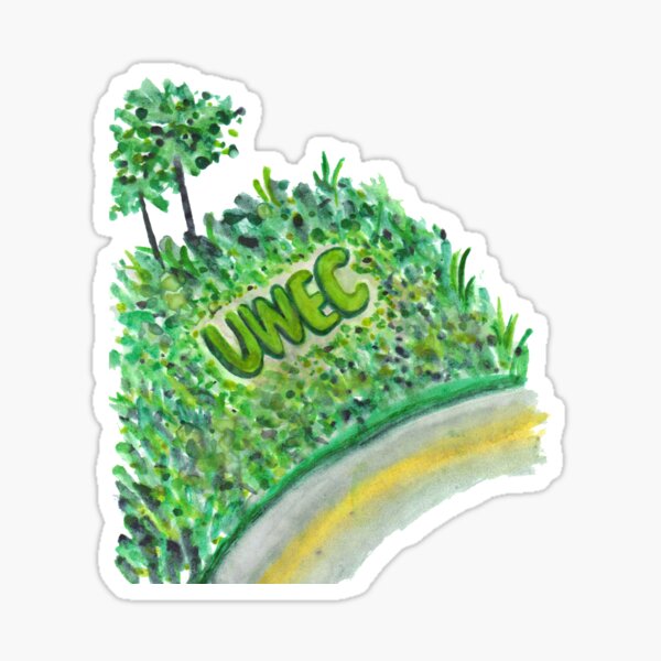 University Of Wisconsin Eau Claire Hill Sticker For Sale By