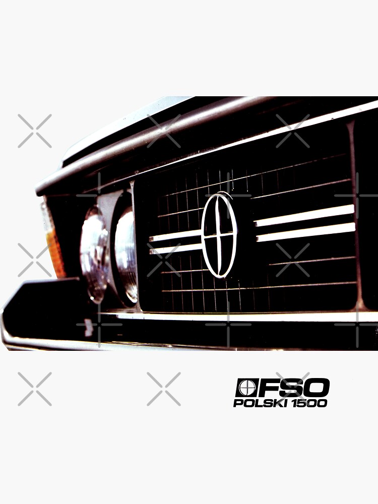 "FSO POLSKI FIAT POLONEZ - BROCHURE" Sticker by ThrowbackM3 | Redbubble