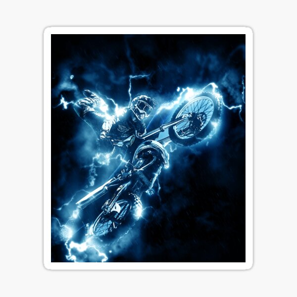 " Motocross/Enduro Dirt Bike" Sticker by spreadawareness | Redbubble