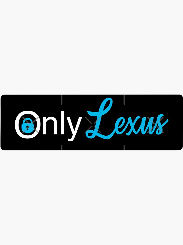 "JDM Only Lexus" Sticker by JDMCarStuff | Redbubble