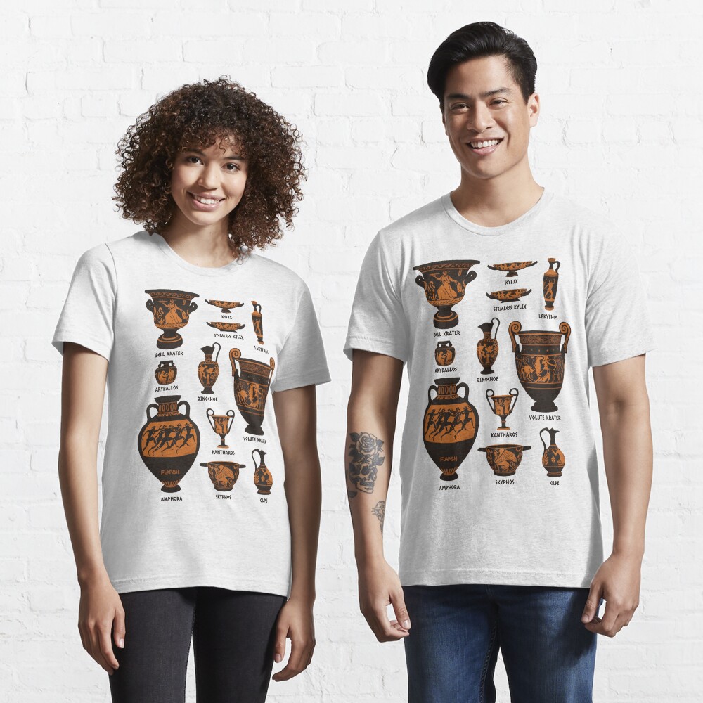 "Ancient Greek Pottery" T-shirt for Sale by flaroh | Redbubble ...
