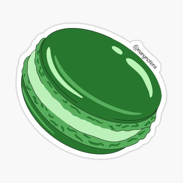 "Matcha Macaroon" Sticker by Mariwithyou | Redbubble